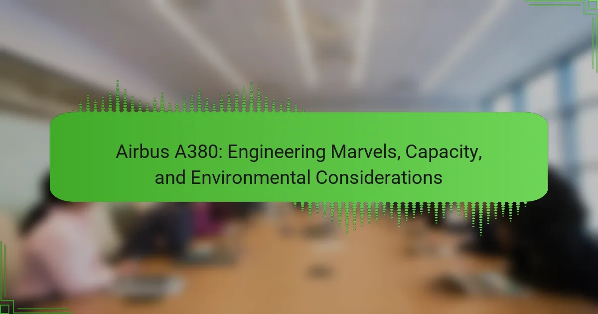 Airbus A380: Engineering Marvels, Capacity, and Environmental ...