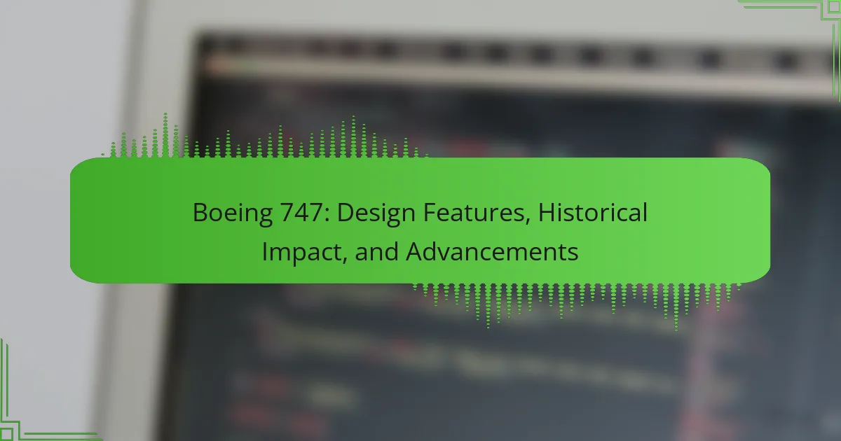 Boeing 747: Design Features, Historical Impact, and Advancements ...