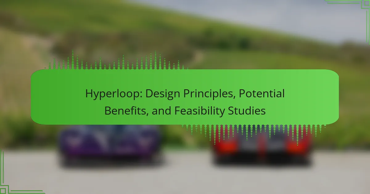 Hyperloop: Design Principles, Potential Benefits, and Feasibility ...