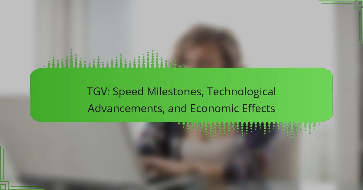 TGV: Speed Milestones, Technological Advancements, and Economic Effects ...
