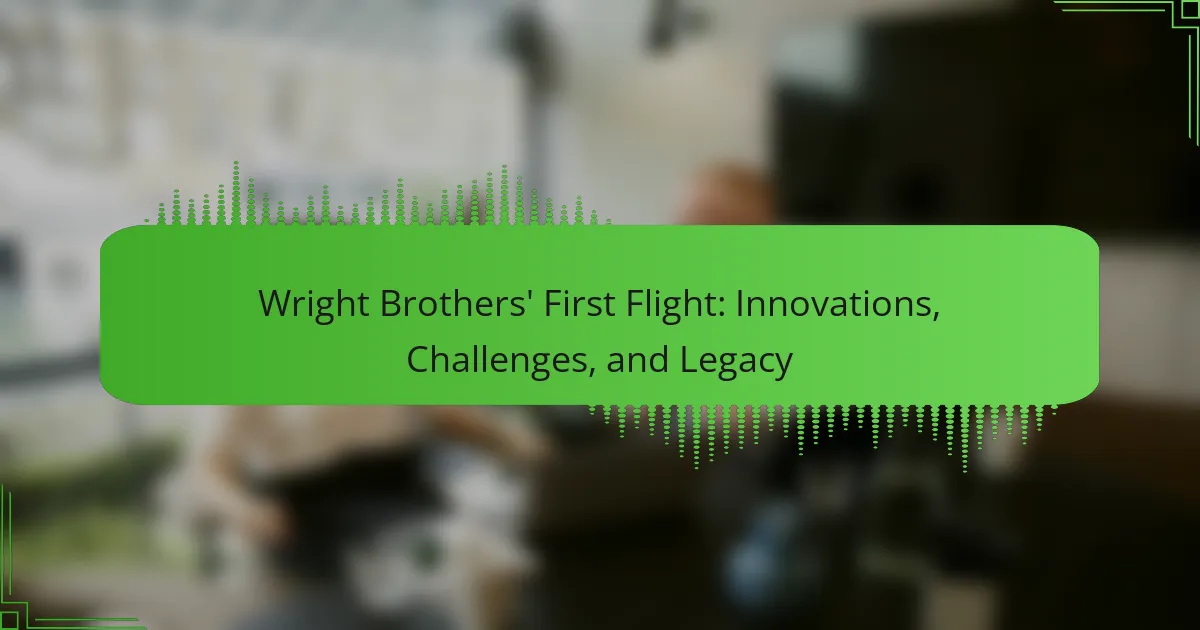 Wright Brothers' First Flight: Innovations, Challenges, and Legacy ...